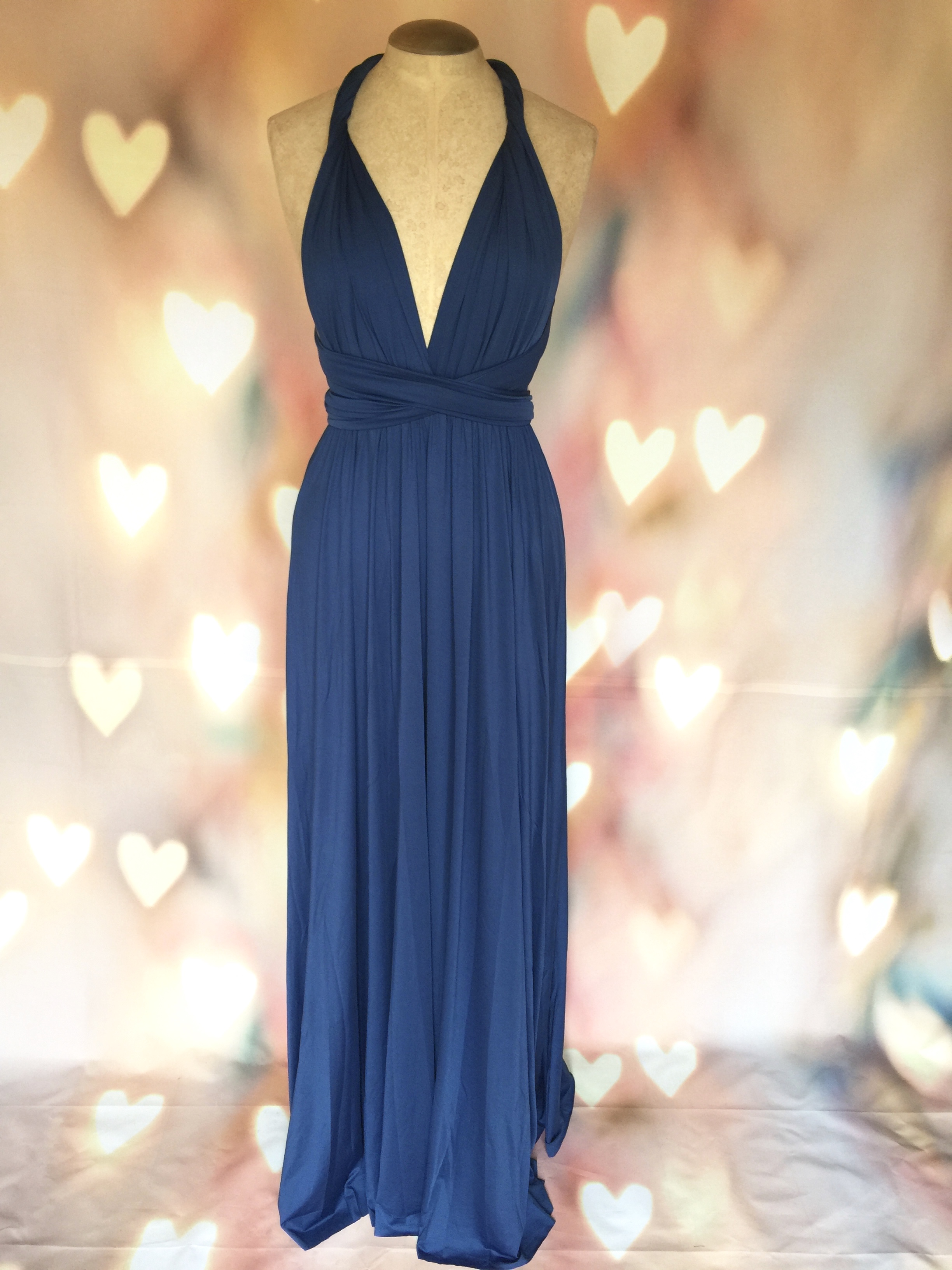 Multiway Dress Swatch - Prussian Blue - Victoria Lou Bridal